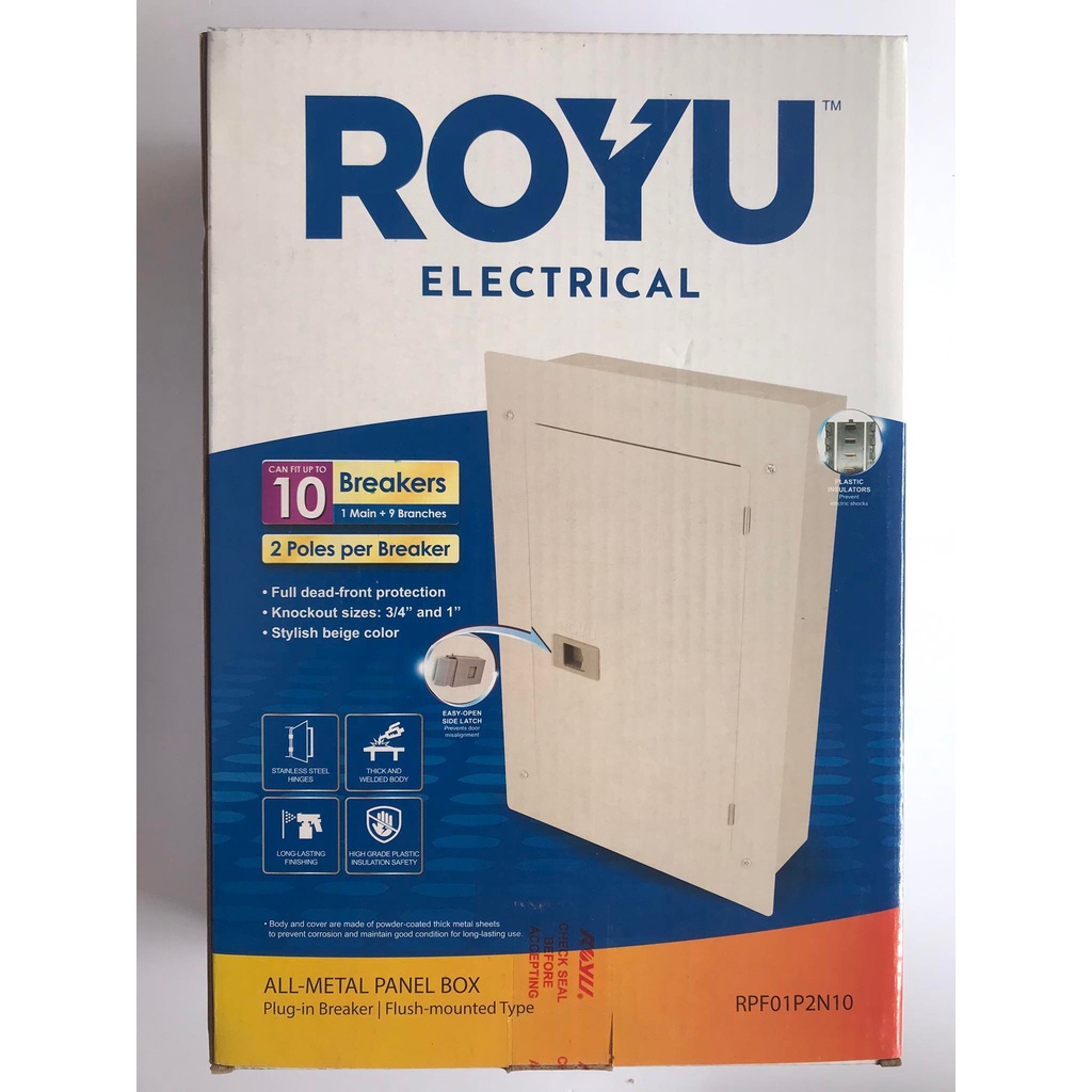 Royu All-Metal Panel Box Plug-in Flush-mounted Type (10B) | Shopee ...