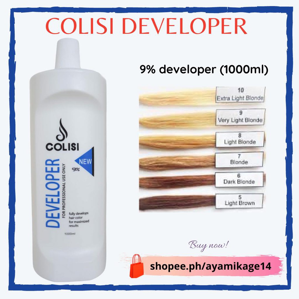 COLISI 9%/12% Developer 1000ml | Shopee Philippines