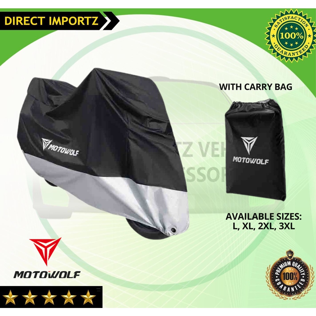 Motowolf Motor Cover / Motorcycle Cover (Universal) - Original 210D ...