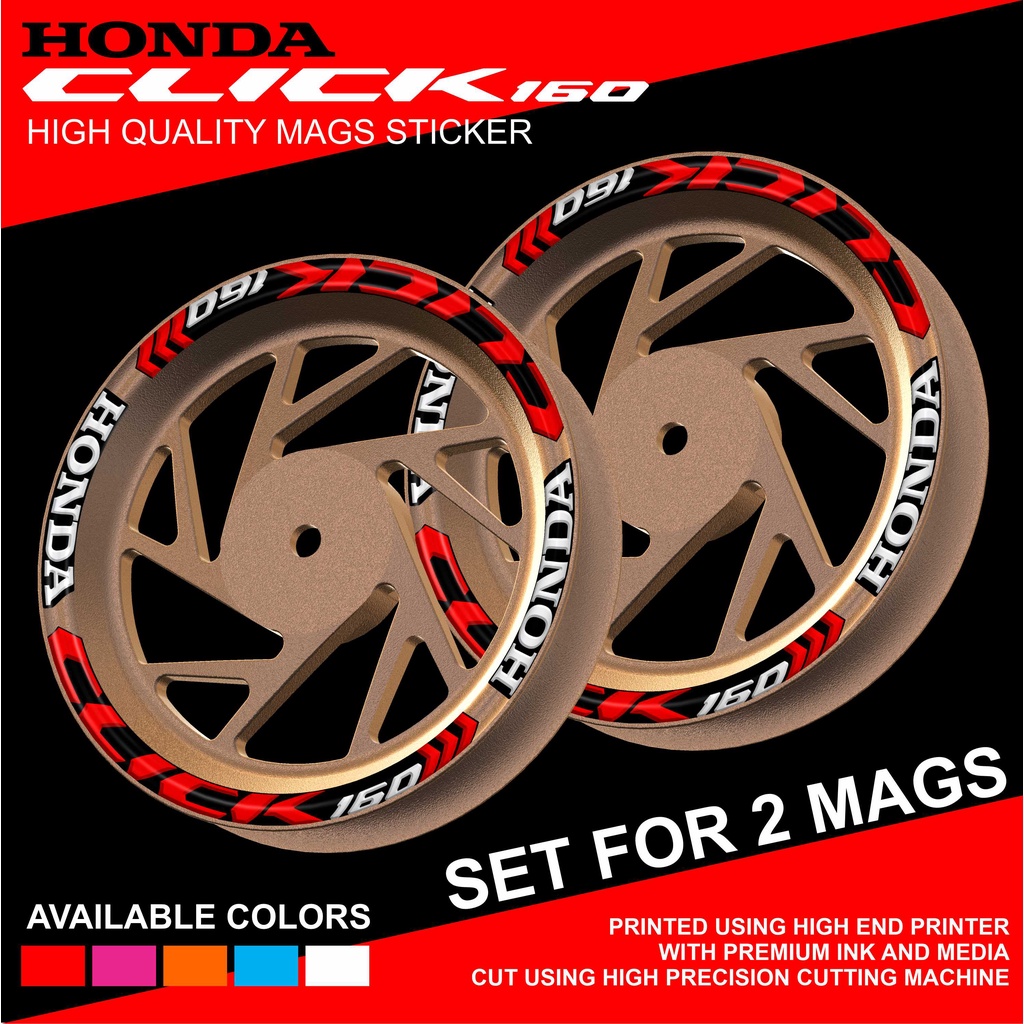 HONDA CLICK 160 HIGH QUALITY MAGS STICKER | Shopee Philippines