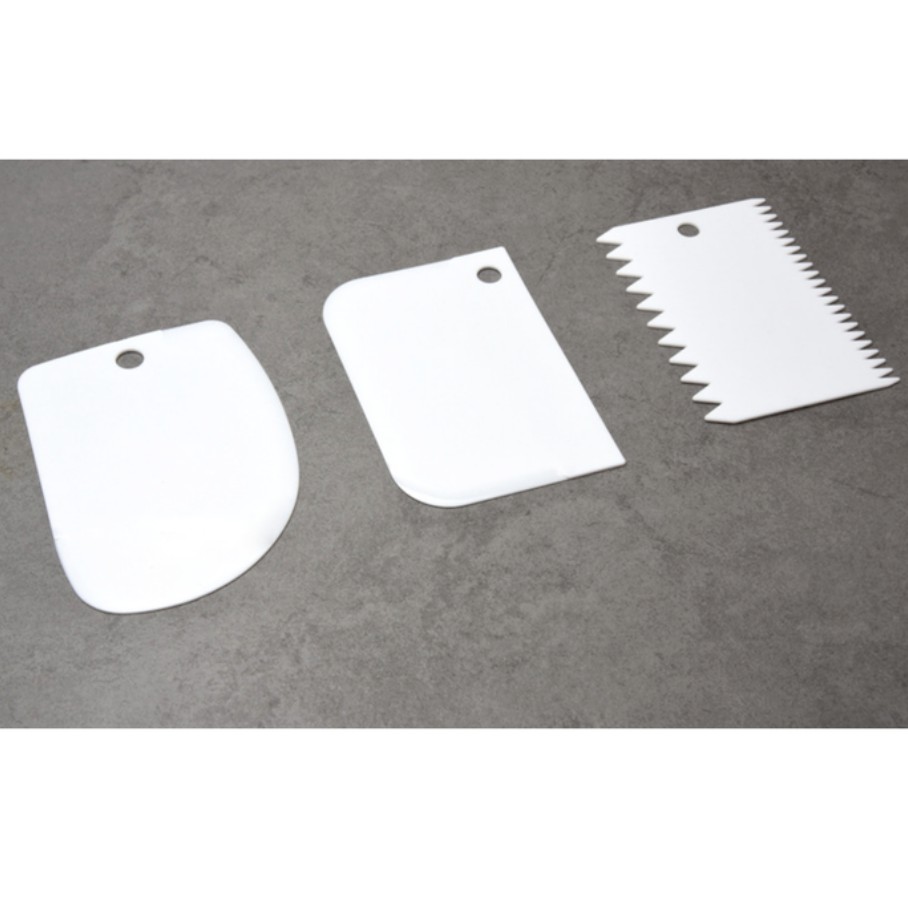3 PIECE PLASTIC SCRAPER (FRUIT, Jagged AND CURVE) | Shopee Philippines