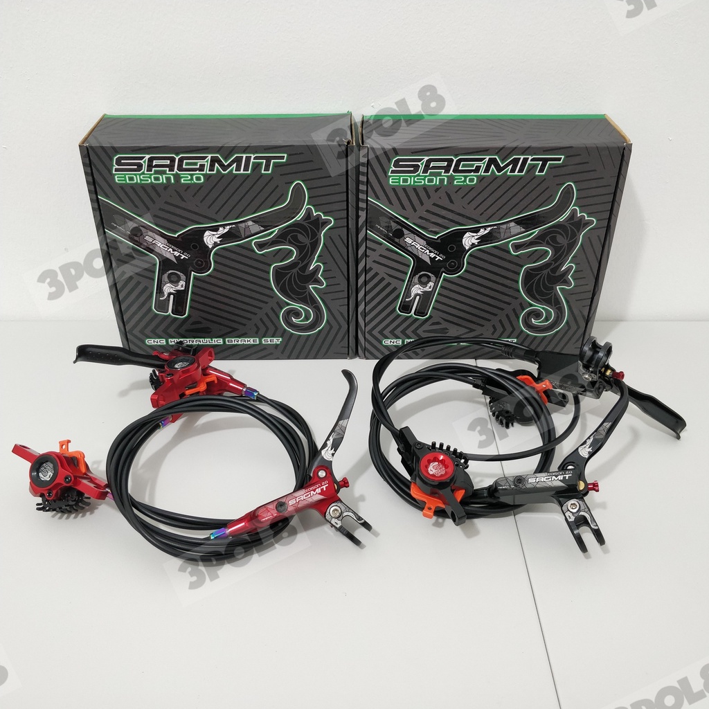 Sagmit Edison 2.0 CNC Hydraulic Brake Alloy MTB Bike Brake | Shopee ...