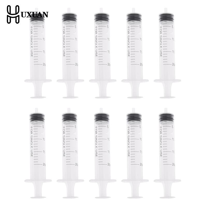 10pc Disposable Plastic Industry Syringe 1-20ML Without Needles 1cc ...