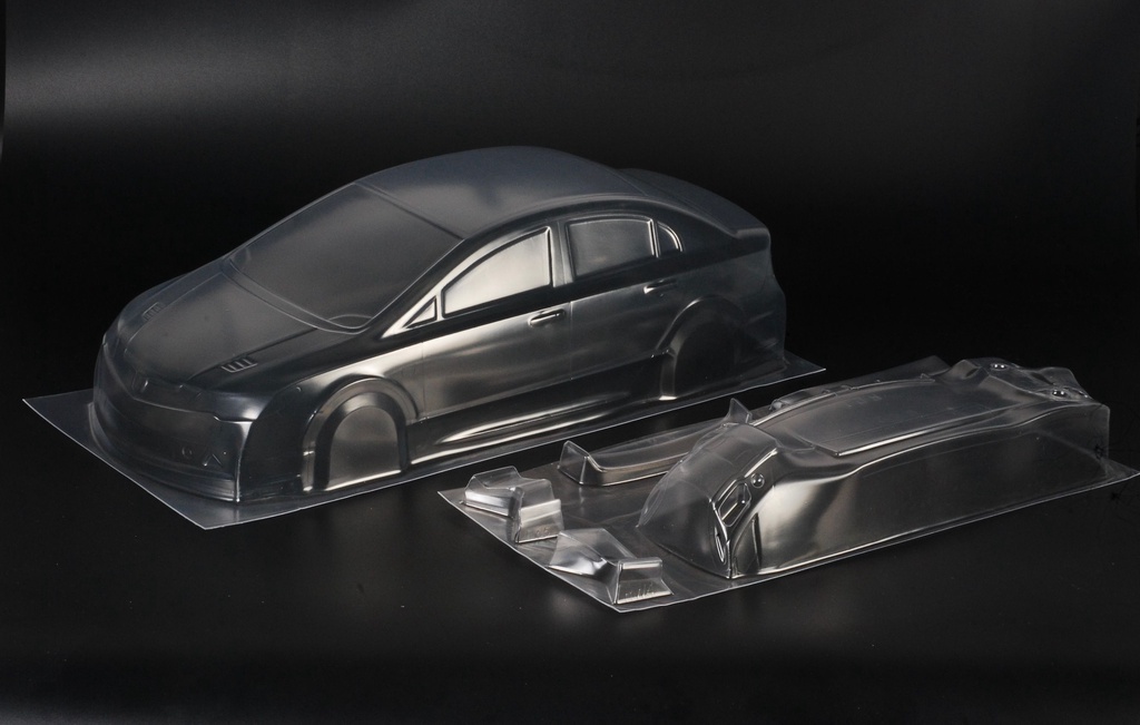 1/10 PC RC shell body Honda Civic FD2 Type R 195mm width 260mm ...