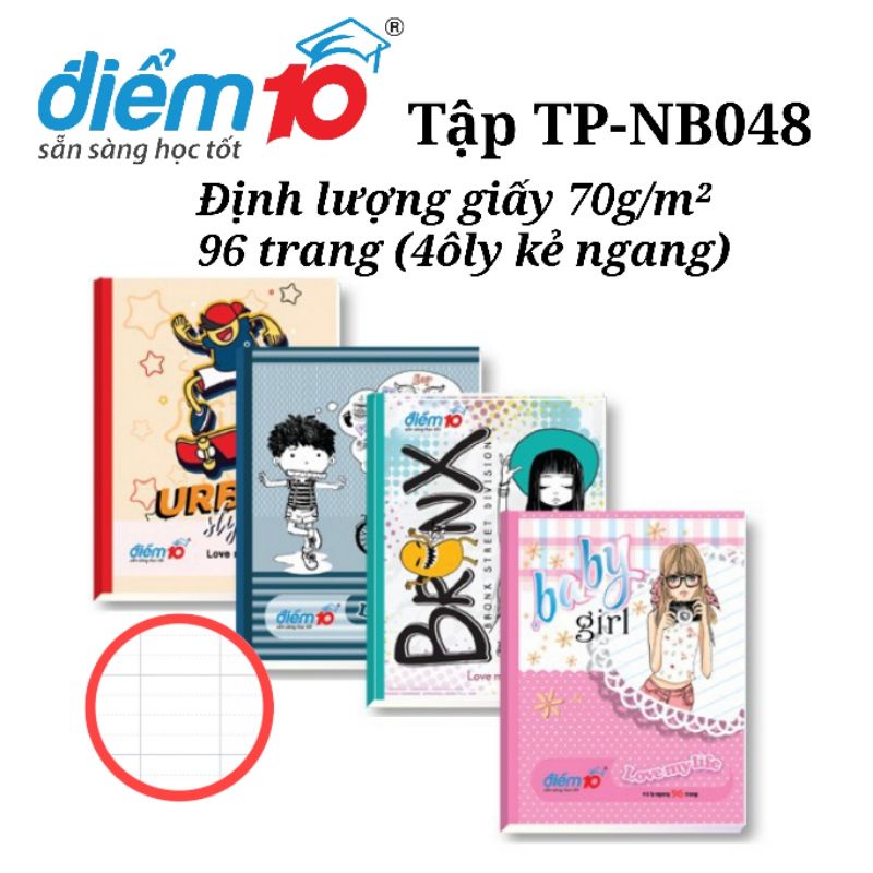 Student notebook Grade 10/ Paper 4 Horizontal Lines, 10 books/Lot ...