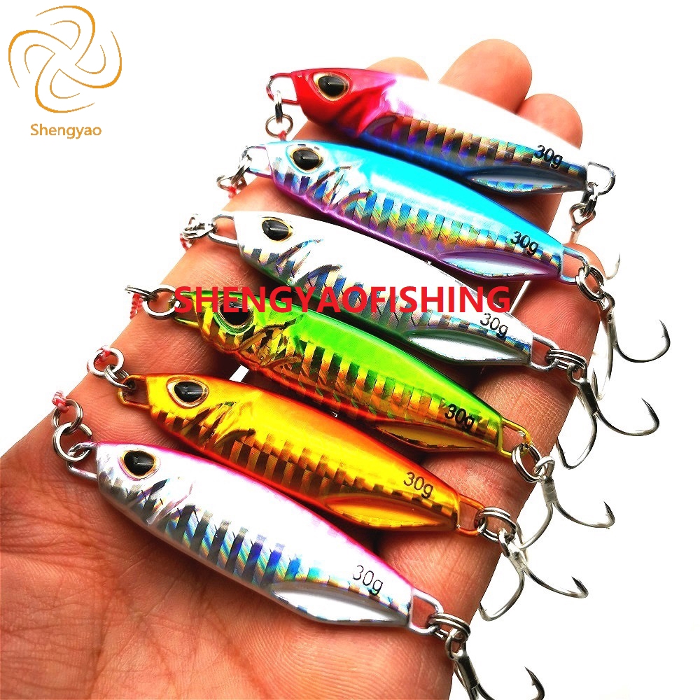 1Pcs 10g/15g/20g/30g/40g/50g Laser Japan Duo Metal Jig Fishing Bait Slow Jig Lead Fishing Lure ...
