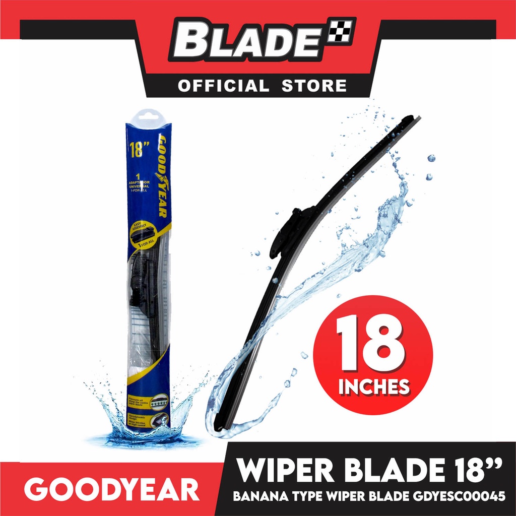 Goodyear Banana Type Universal Wiper Blade GDYESC00045 18'' Aerodynamic ...