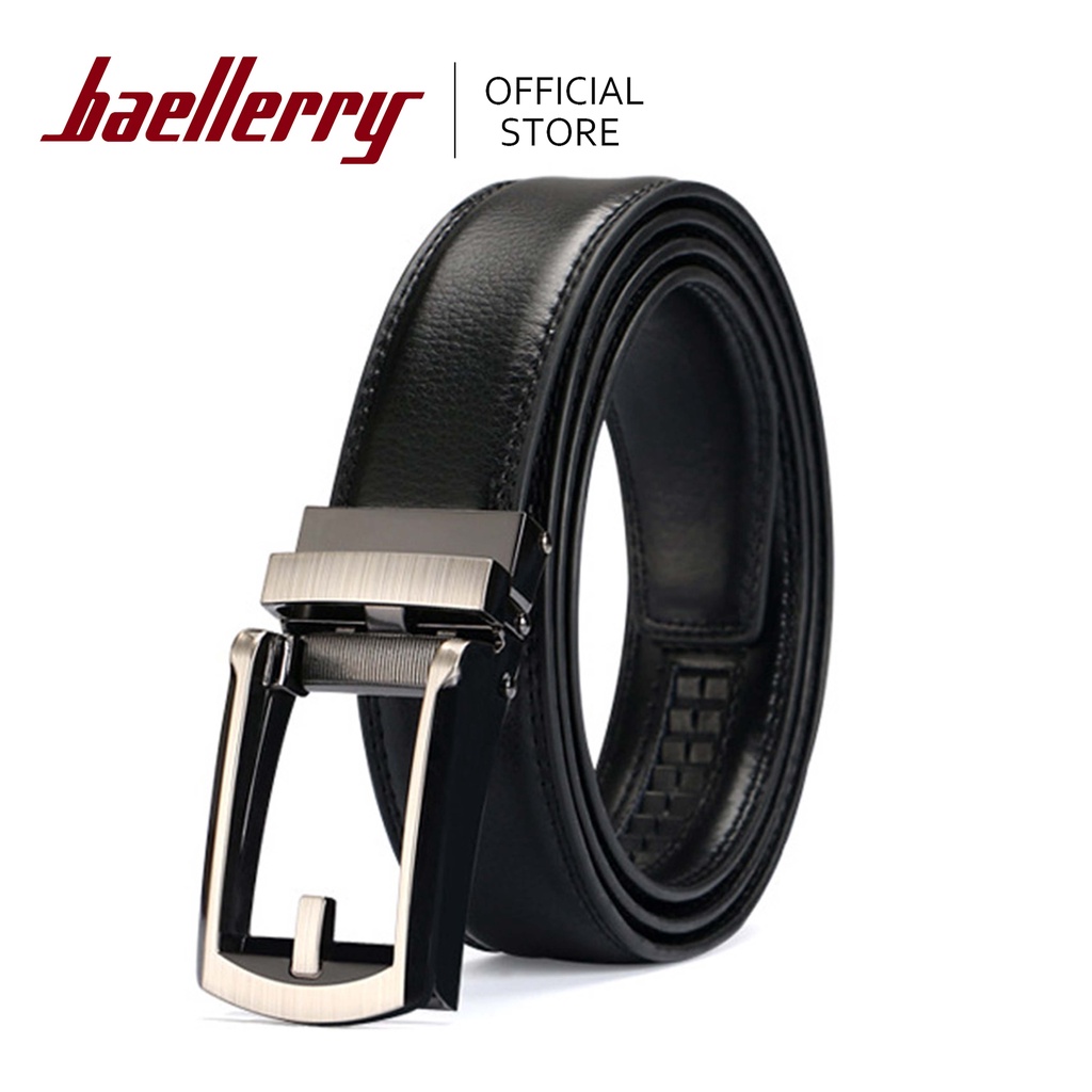 Baellerry Easy To Wear 2-layer Cowhide Leather Automatic Buckle Comfort ...
