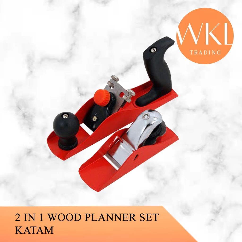 2 IN 1 WOOD PLANER SET/KATAM (WOOD WORKING TOOL METAL WOOD HAND PLANER ...