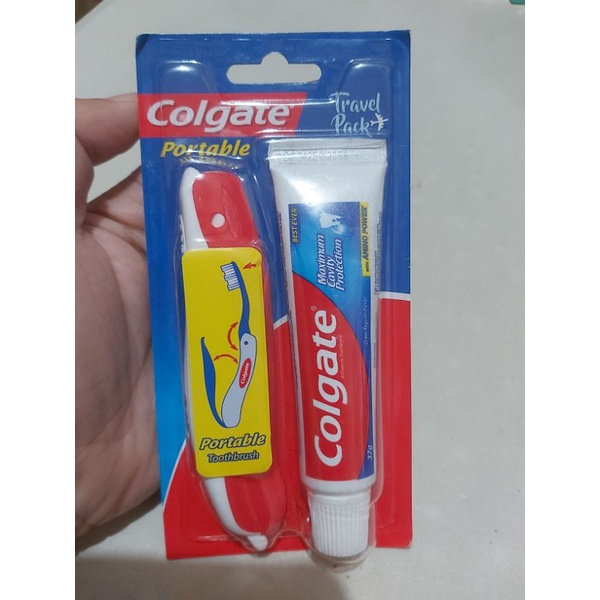 Colgate Portable Toothbrush with toothpaste 25g | Shopee Philippines