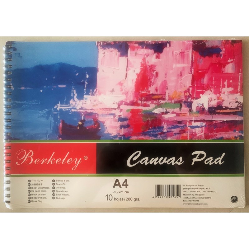 Berkeley A4 Canvas Pad (280gsm/10 Sheets) | Shopee Philippines