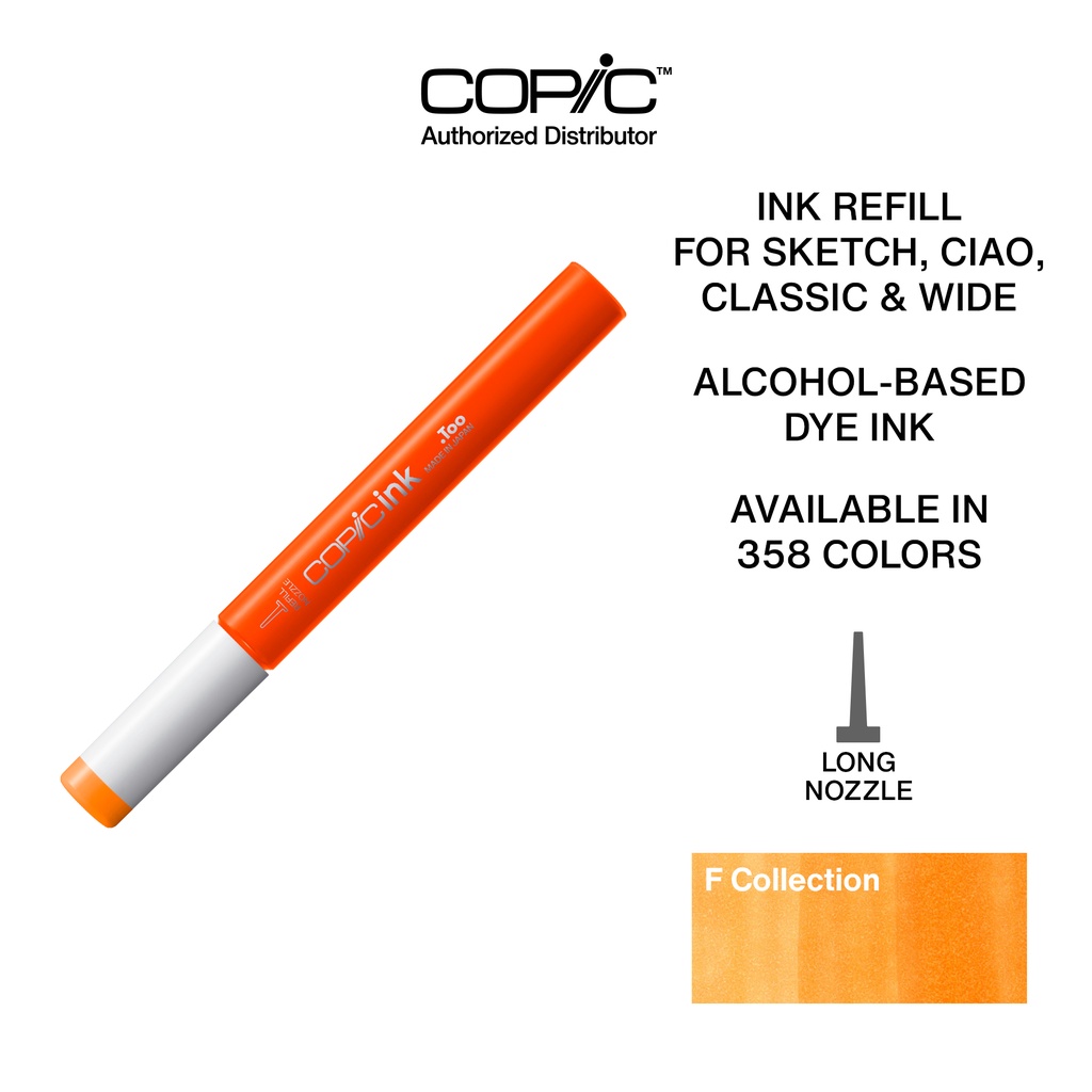 Copic Ink F ( Fluorescent ) Refill | Shopee Philippines