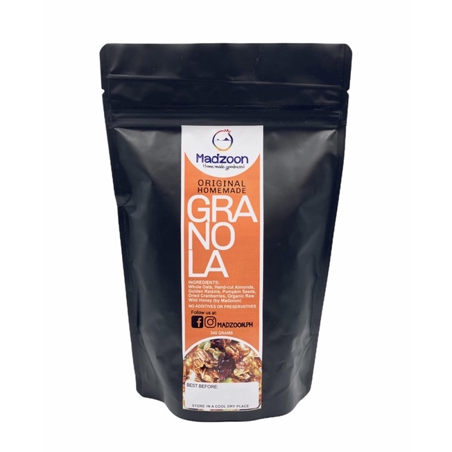 Madzoon Original Blend Granola 240g | Shopee Philippines