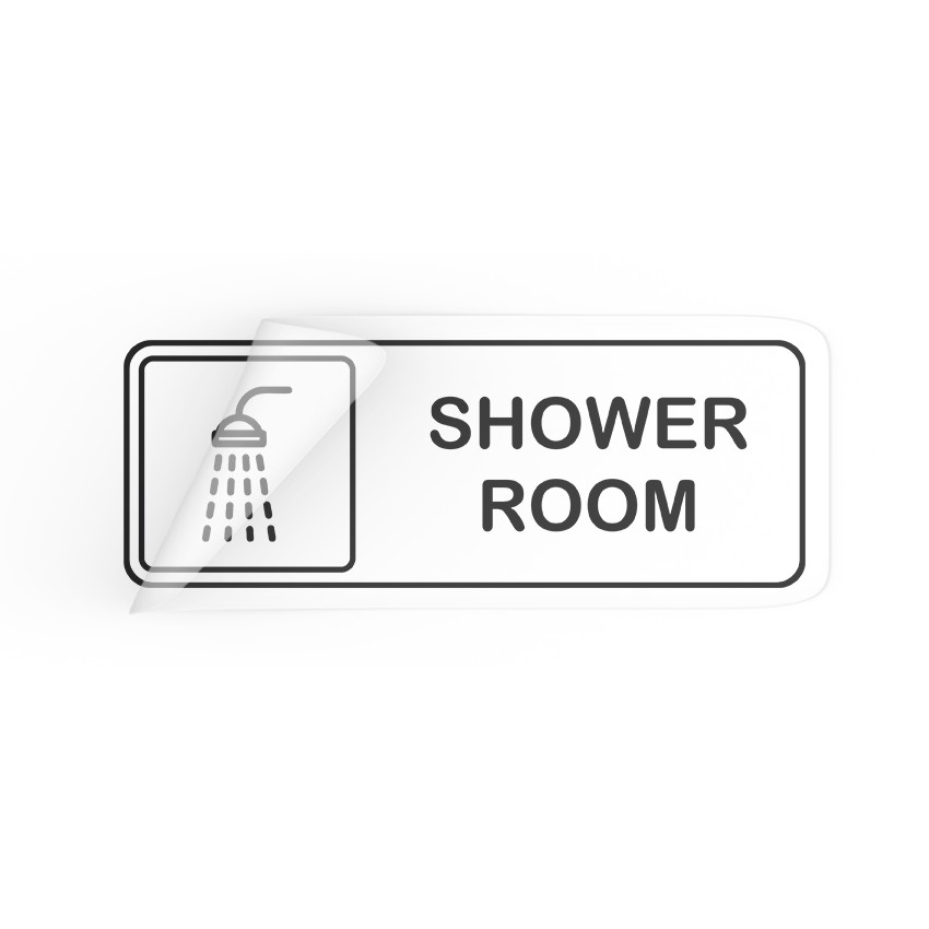 Bath area sticker - shower room sticker - Door sticker - shower area ...