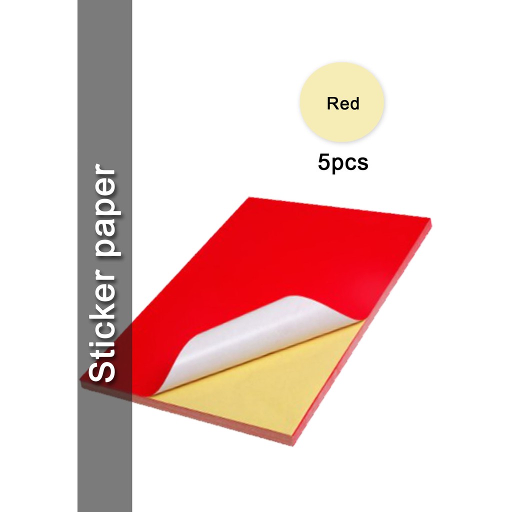 ( 5 | 10 pcs) Printable Inject Sticker paper Matte, Glossy & Kraft A4 ...