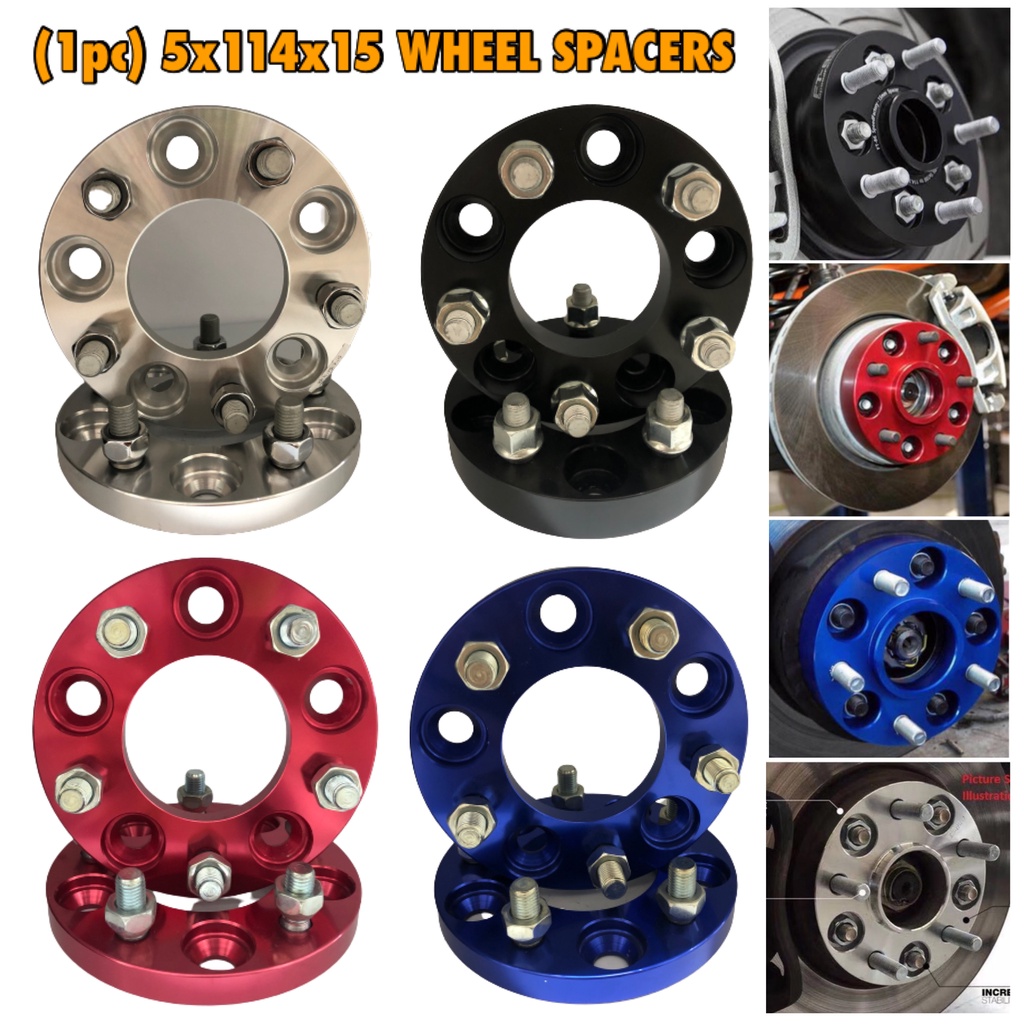 LD (1pc) 5x114x15mm Universal Car Steel Wheel Spacer (GOOD QUALITY ...