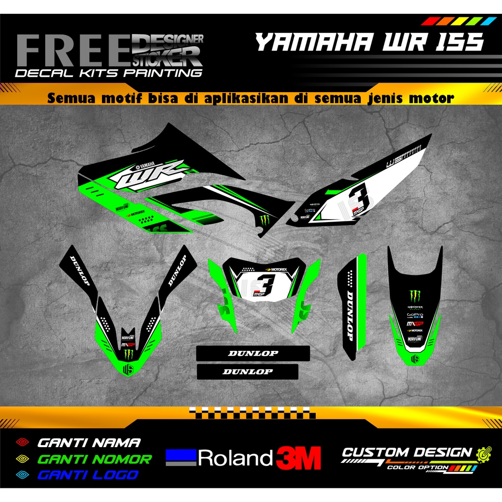 Yamaha WR155 WS008 Decal Sticker | Shopee Philippines