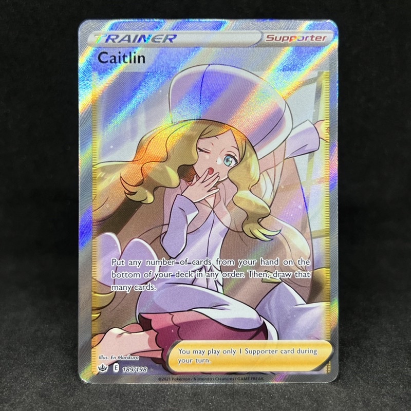 Pokemon TCG Caitlin Full Art Ultra Rare 189/198 2021 Sword & Shield ...