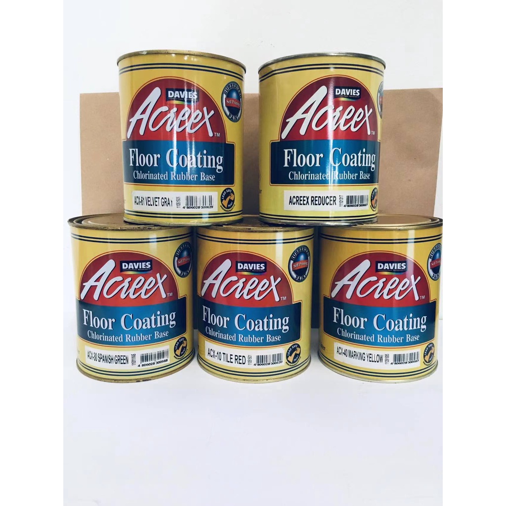 ( DAVIES ) ACX - 40 MARKING YELLOW FLOOR COATING CHLORINATED RUBBER ...