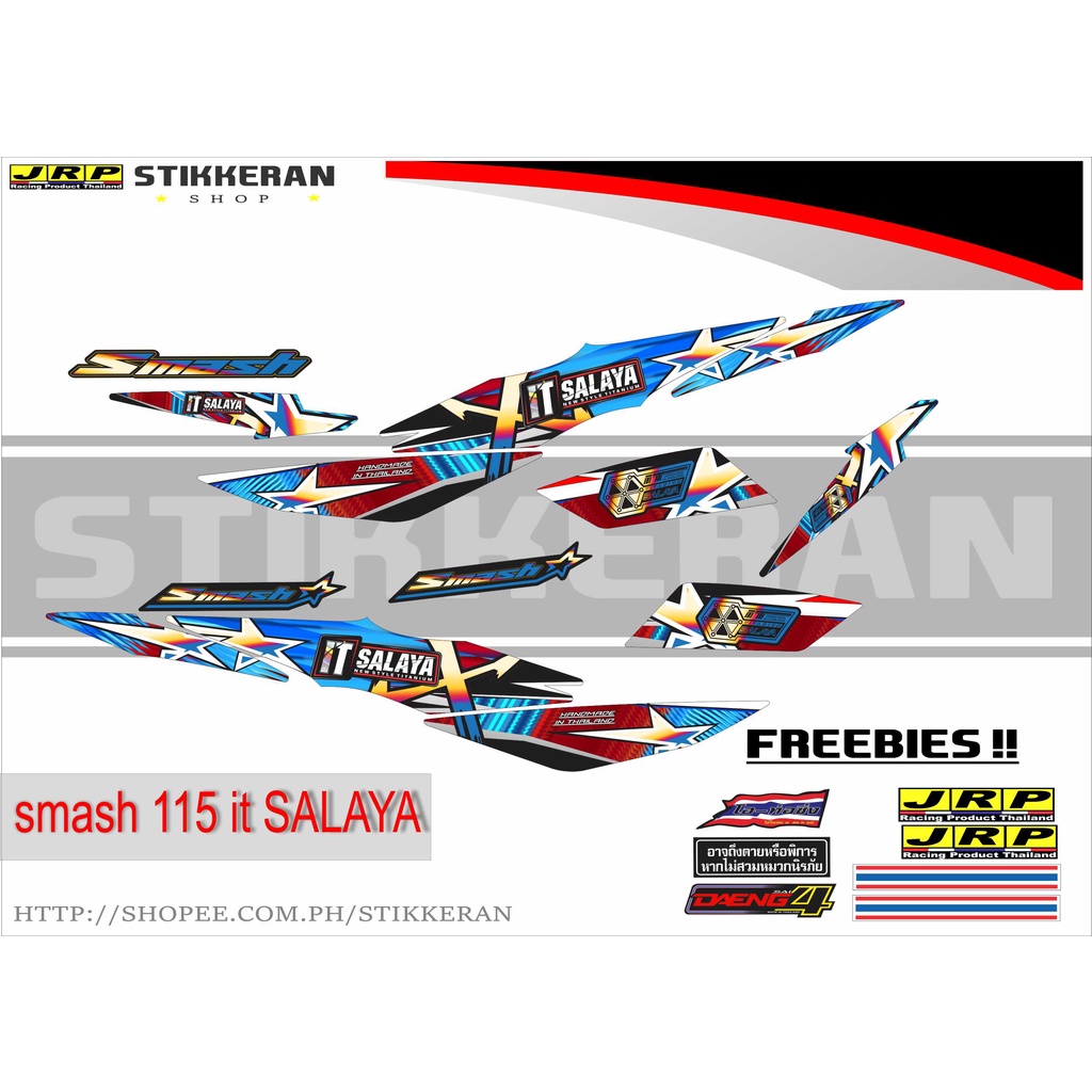 smash 115 it SALAYA MOTORCYCLES DECALS | Shopee Philippines