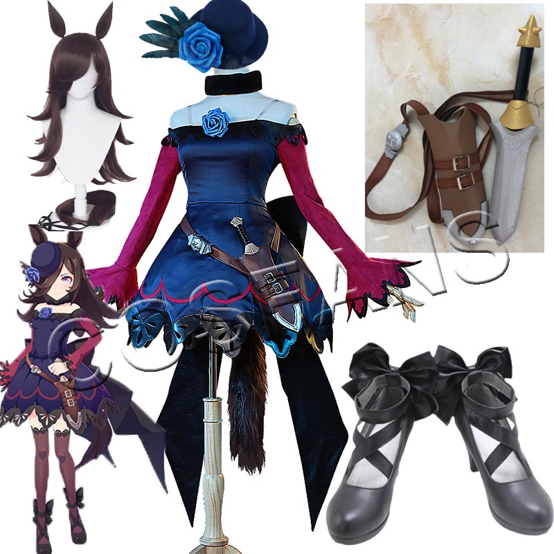 Anime Uma musume Pretty Derby Rice Shower Cosplay Costume Lolita ...