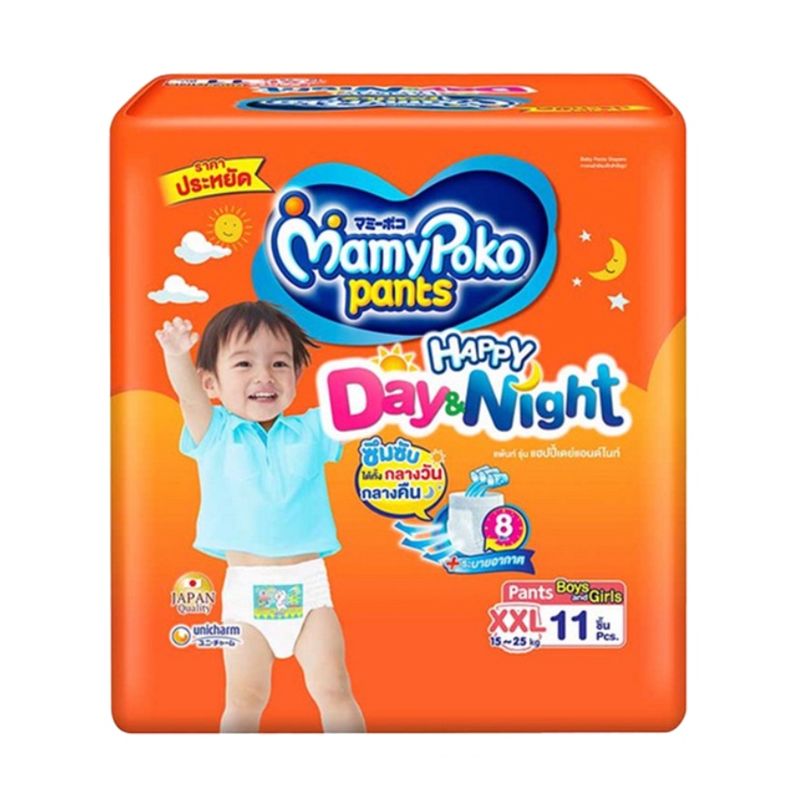 MamyPoko Happy Day & Night (X) 1 Pack Wrapped Diapers mamy poko b ...