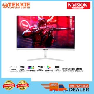 Nvision N2455 24 inch FRAMELESS 75Hz FHD MONITOR (WHITE) | Shopee ...
