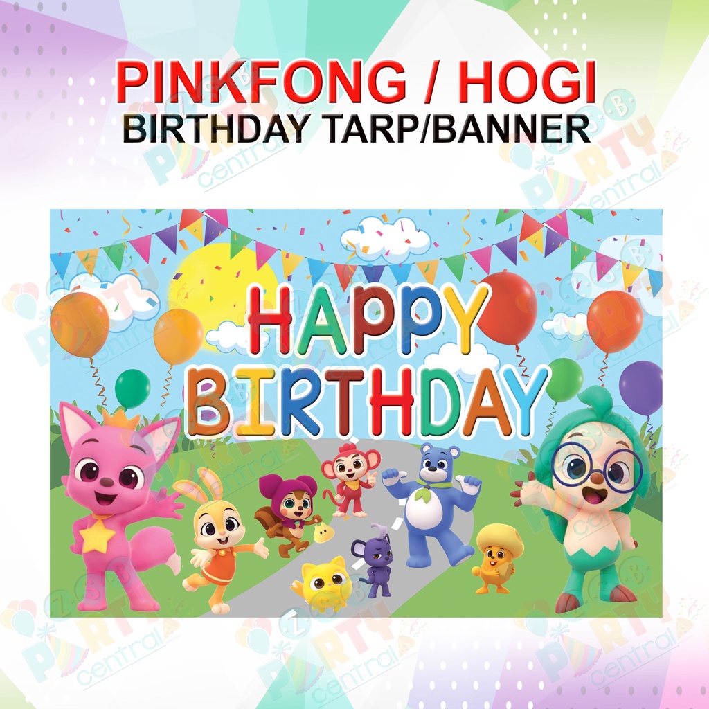 PINKFONG / HOGI TARPAULIN BACKDROP | Shopee Philippines