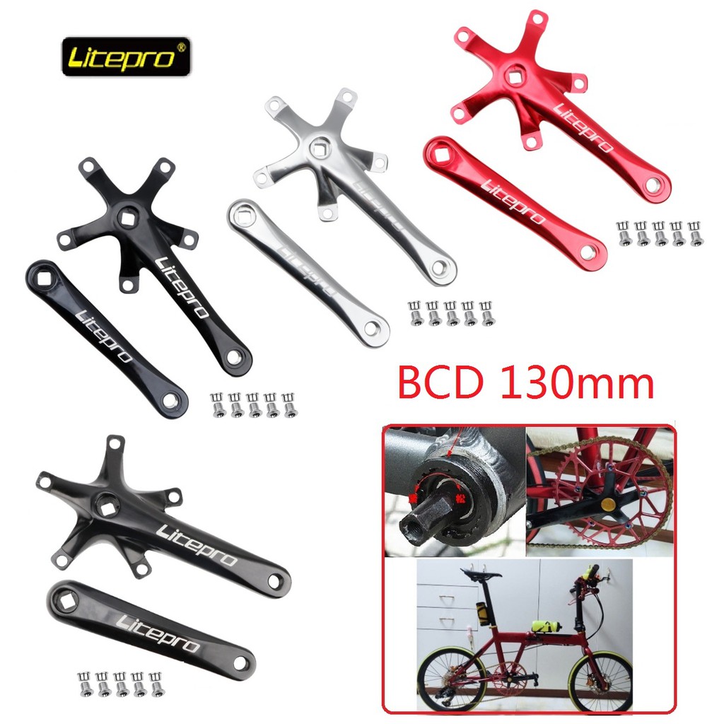 Litepro bike Folding bike Crankset & Chainring Nails Bolts, Crank Arms ...
