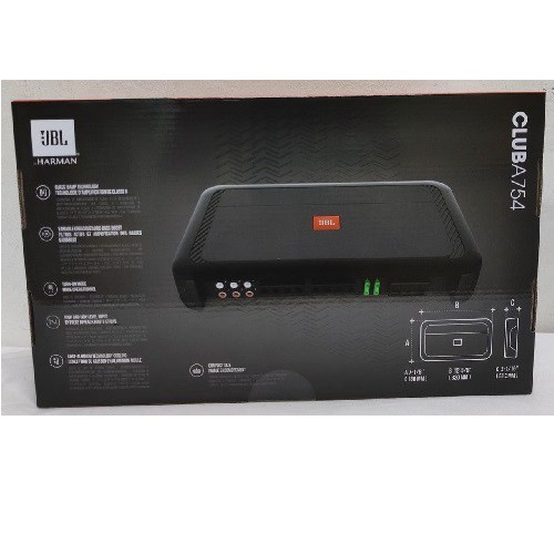 JBL CLUB A754 400Wrms HIGH PERFORMANCE 4 CHANNEL CAR AMPLIFIER | Shopee Philippines