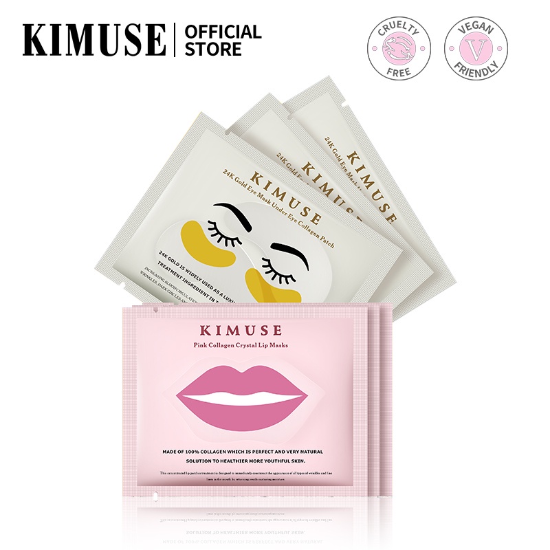 KIMUSE Eye/Lip mask contains vitamin E and collagen to help improve ...