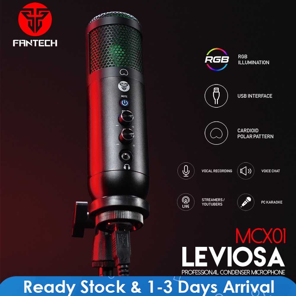 [1 YEAR WARRANTY] Fantech Professional Usb Mic MCX01 Leviosa Fantech ...