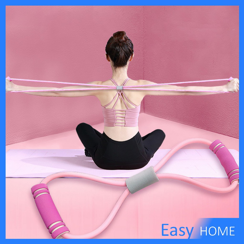 Elastic Band Number 8 Body Exercise Muscle Beginner * Yoga 8 Words ...