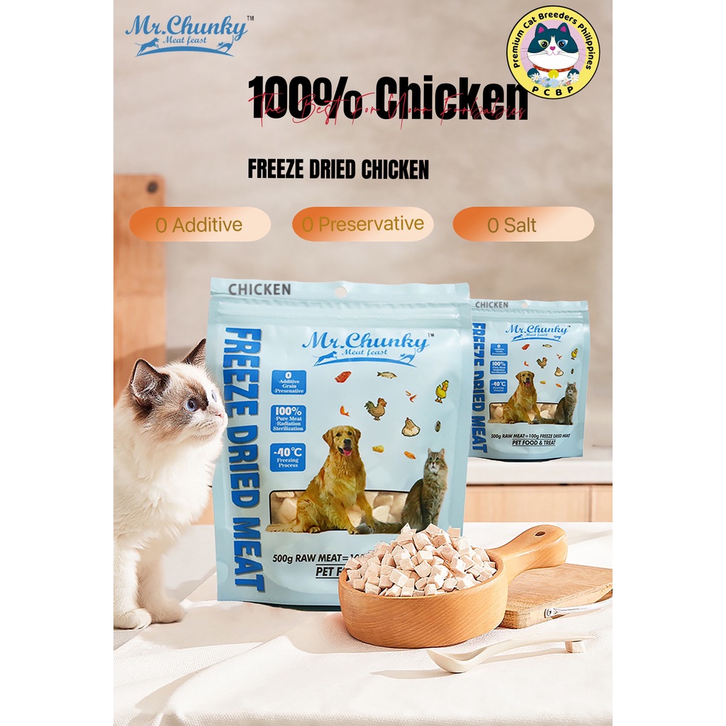 MR.Chunky pet treats natural food dried chicken freeze dried meat cats ...