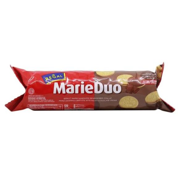 Authentic Indonesia Regal Biscuit Marie Duo Chocolate Biscuits Snacks ...