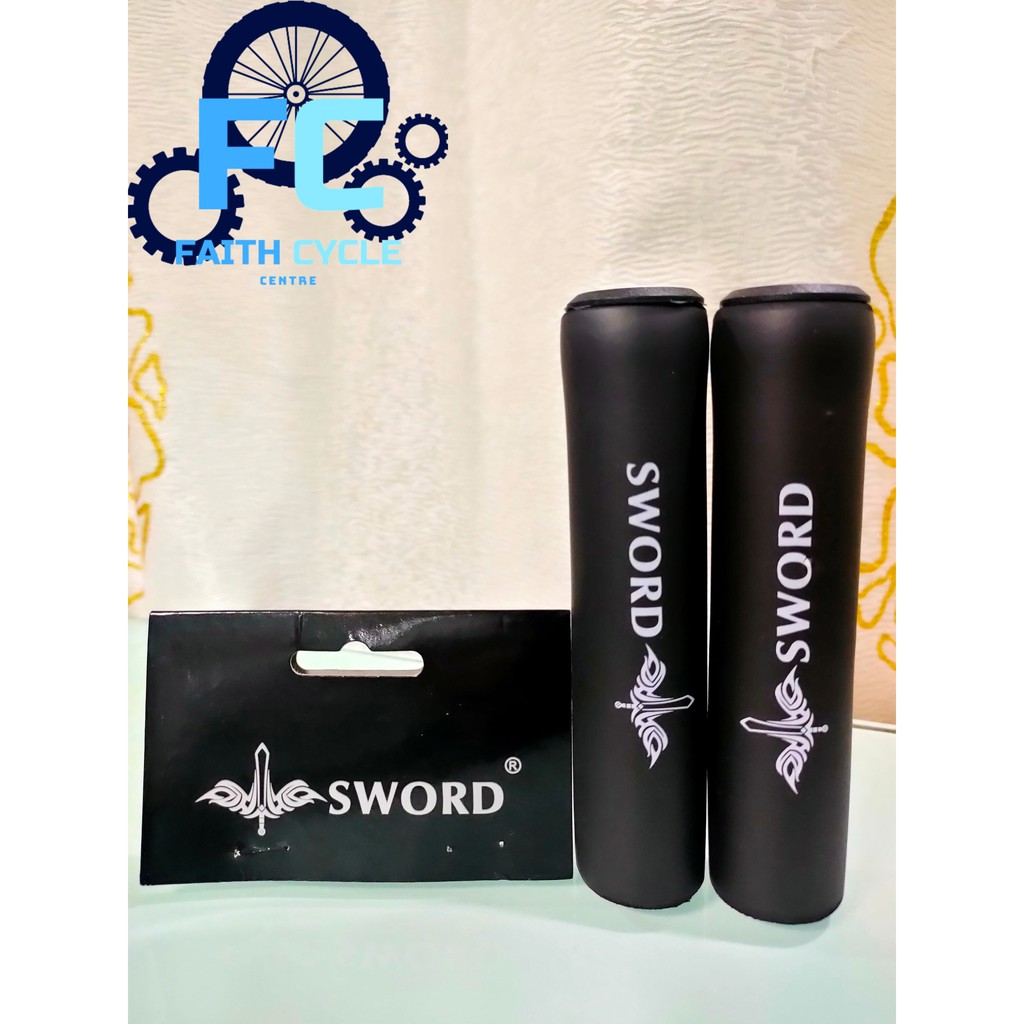 SWORD / INPSEED Silicone Handle Grip Bike 1 Pair Universal Handlegrip ...