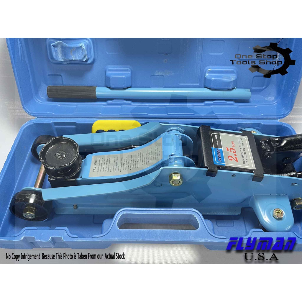 ONE STOP TOOL SHOP FLYMAN USA 2.5 TON HYDRAULIC FLOOR JACK: (Low ...