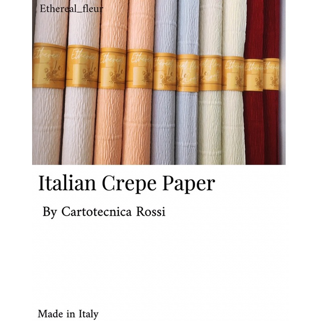 Italian crepe Paper by Cartotecnica Rossi made in Italy (140 gms, 180 ...