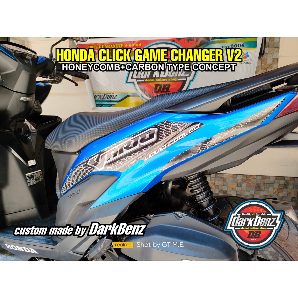 Honda Click Version 2 New Vario Concept Quality Printed Sticker Decals ...