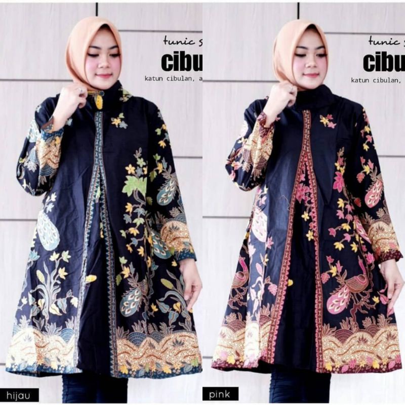 Exclusive MODERN BATIK Tunic/Peacock BATIK Tunic | Shopee Philippines