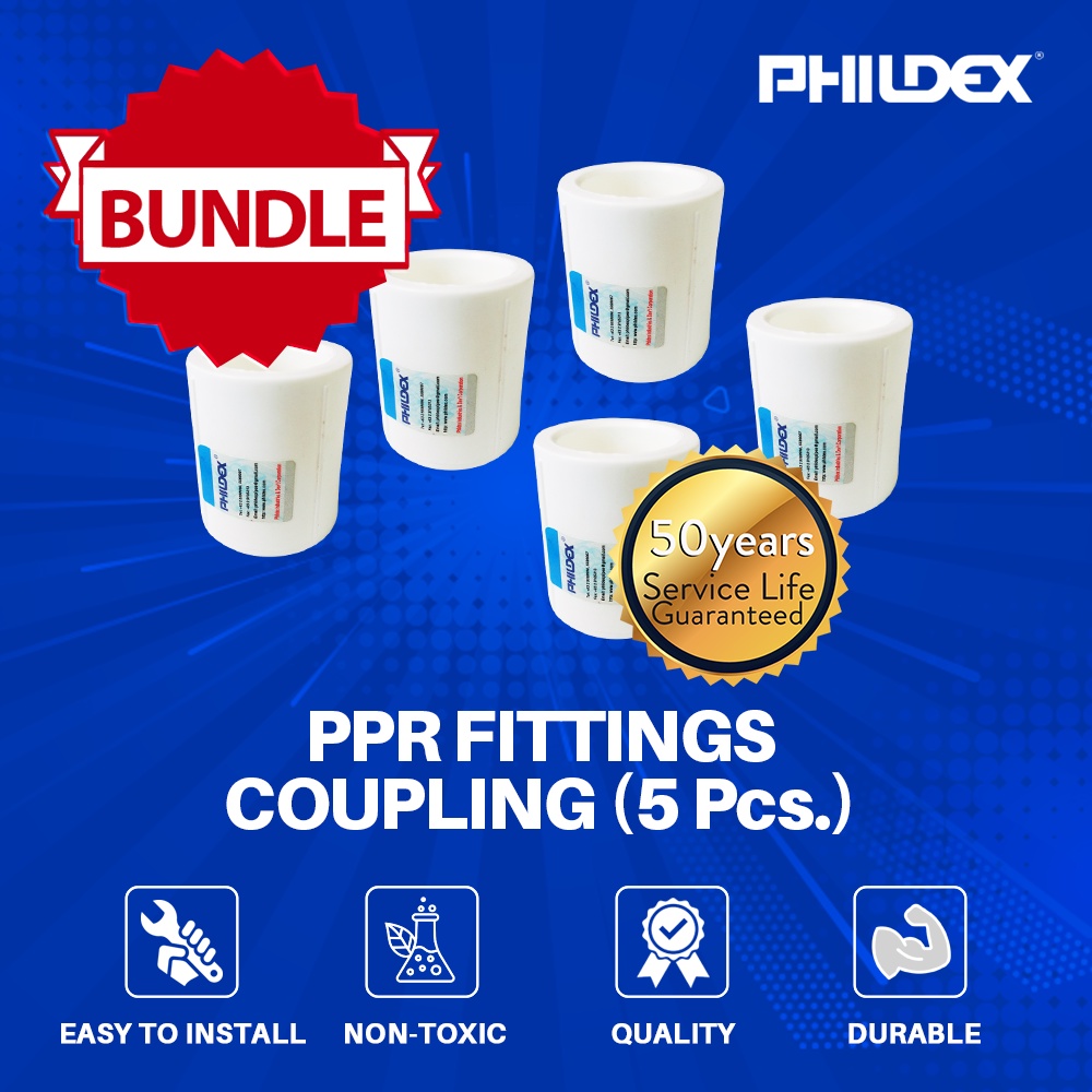 PHILDEX BUNDLE PROMO PPR Fittings - Coupling | Shopee Philippines