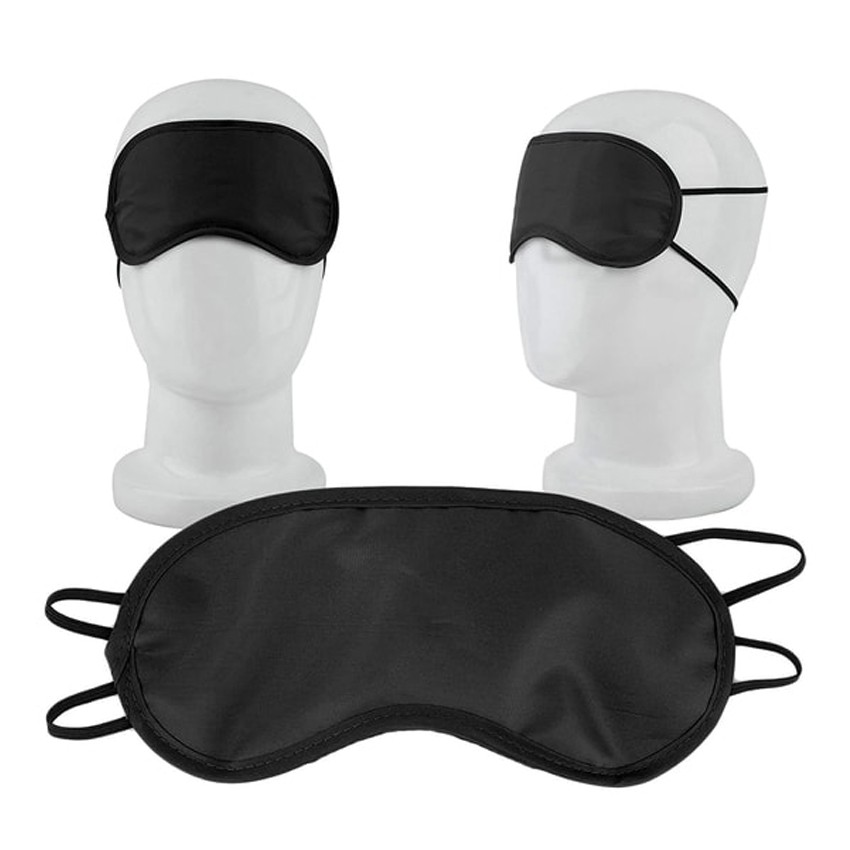 Eye Cover Blind Fold Magic Cube Competition Sleeping Eye Mask Black ...