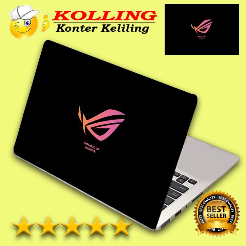 Garskin Laptop art logo ROG ASUS COOL Skin Laptop Sticker | Shopee ...