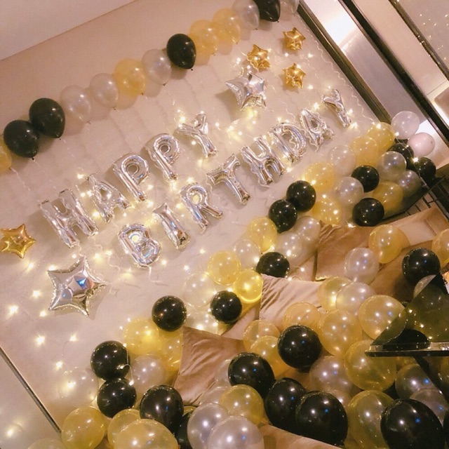 Party DECORATION BALLOON COMBO - INCLUDES HPBD LETTER SET + 50 BALLOONS ...