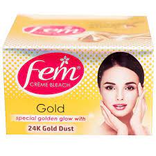 Fem FAIRNESS NATURALS GOLD CREME BLEACH 40G | Shopee Philippines