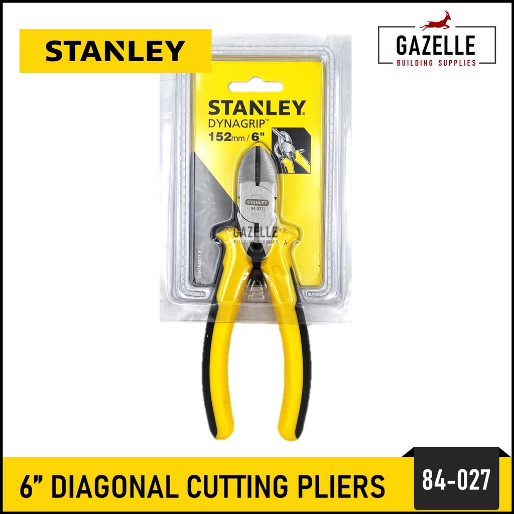 Stanley Heavy Duty Diagonal Cutting Pliers Maxgrip 4" 6" / 7" / 8" - 84-027 / 84-028 / 84-607 ...