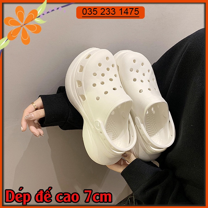 Crocs women's sandals with 7 cm height increasing sole, extremely ...