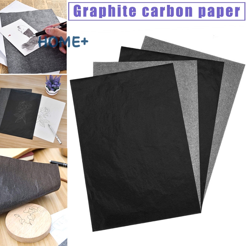 100 Pcs Carbon Paper Transfer Copy Sheets Graphite Tracing A4 for Wood ...