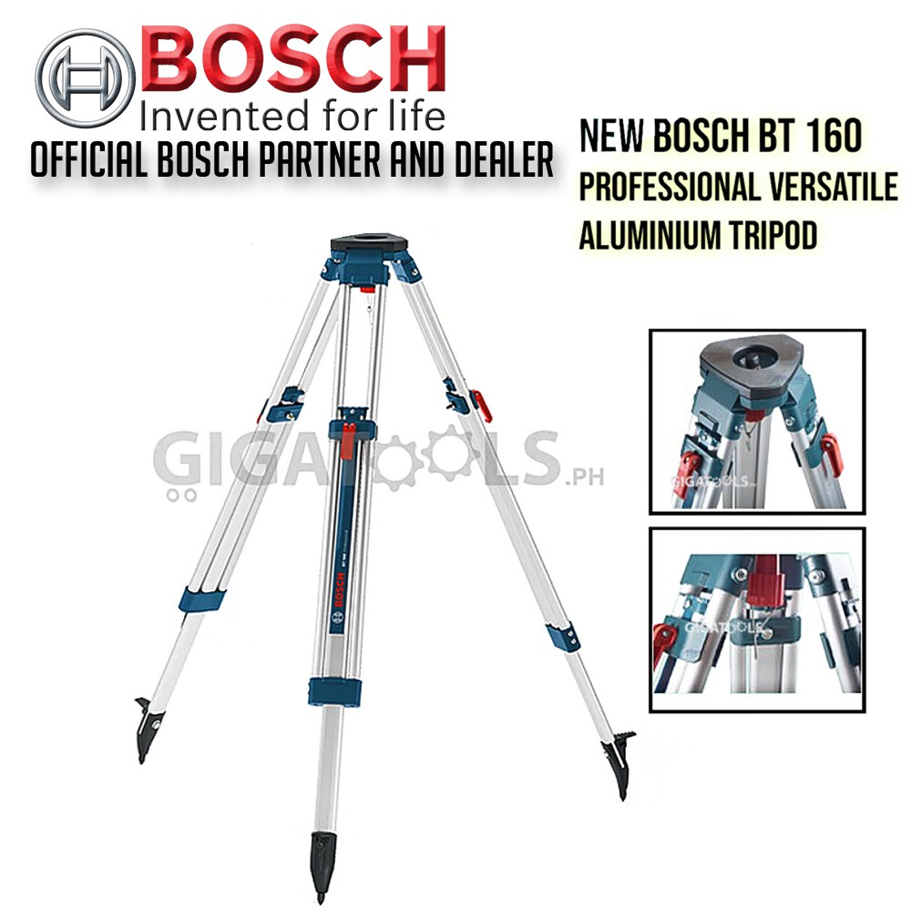 Bosch BT 160 5/8" 16mm Professional Versatile Aluminium Building Tripod ...