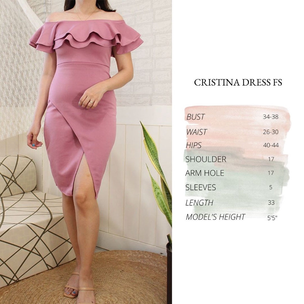 Comfy CRISTINA Semi Formal Neoprene Dress, Free size fits Small to ...